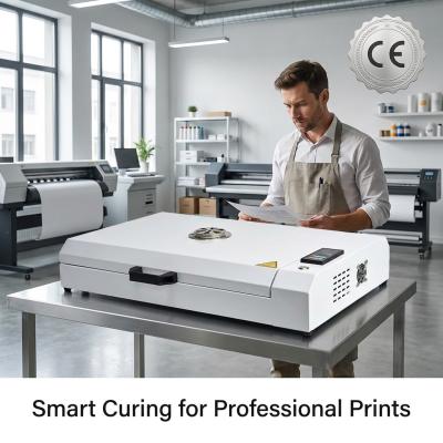 China KECAI Manufacturer A3 Desktop Mini Dtf Oven Machine Pet Film Ink Drying Powder Curing Heating T Shirt Heat Transfer Textile for sale