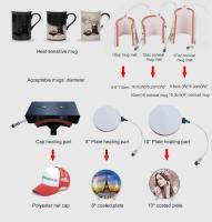China KECAI 8 in 1 Combo Multifunction Heat Press Machine for Printing Machine T-Shirt Hat Mug Plate New Condition for sale