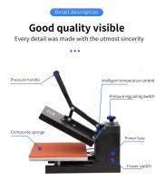 China 40*60cm T Shirt Heat Press Machine for Heat Transfer Printing on Clothes for sale