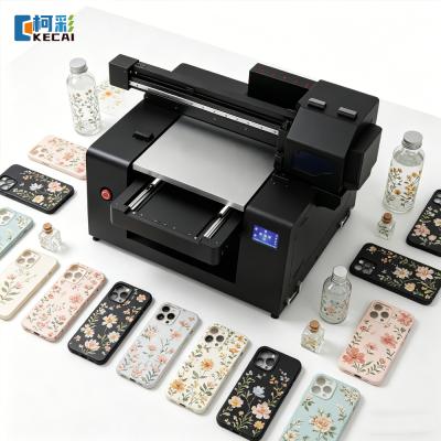 China KECAI A2 Adsorption Platform UV Inkjet Flat Printer Varnish Glossy Matte Printing UV Printing Machine 5060 UV Flatbed Printer for sale