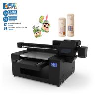 China KECAI Latest Design Automatic 5060 Size XP600 UV Flatbed Printer for Suitable Water Bottle Wooden Gift Box Acrylic Metal Tiles for sale