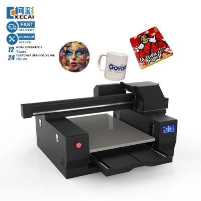 China KECAI 6090 UV Printer A1 Size Large Flat Bed UV Flatbed Printer with Automatic Height Measurement for Acrylic Phone case Glass for sale