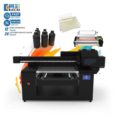 China KECAI Multifunction Glass Stone Leather Wood PVC ABS TPU Phone Case Printing Machine Label Sticker Large 5060 Uv Flatbed Printer for sale