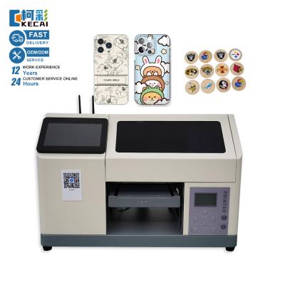 China KECAI Ai Drawing Function Mobile Cover Picture Printer A5 UV Printer for Phone Cases Smart Phone Case UV Flatbed Printer for sale