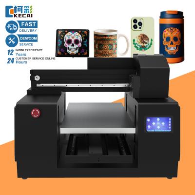 China KECAI 3060 UV Customize Sticker Acrylic Metal Glass Plastic Wood Epson XP600 Printing Machine 30*60cm Inkjet UV Flatbed Printer for sale