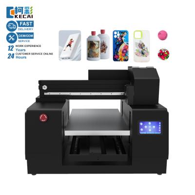 China KECAI 3060 Uv Flatbed Printer Xp600 Head Varnish Cmyk W V Digital Glass Phone Case Acrylic Metal Printing Machine for sale