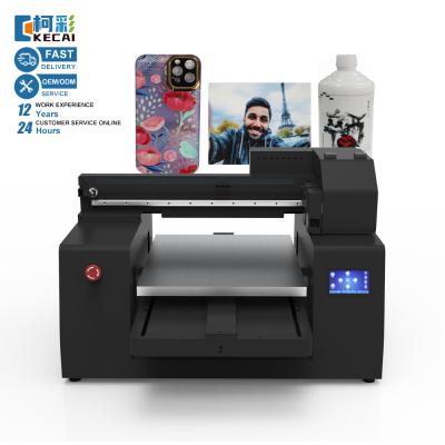 China KECAI 4050 UV Printer A2 Fast Shipping 2-head Xp600 Printing Machine Direct UV Flatbed Printer for Acrylic PVC Bottle Mug for sale