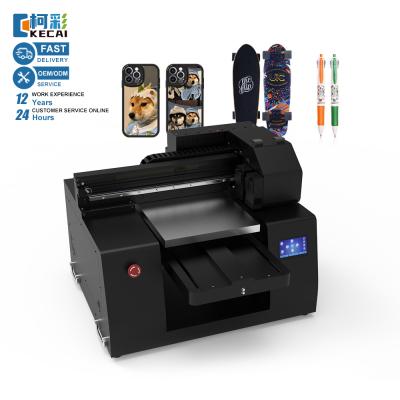 China KECAI 2026 New Hot Selling Popular 3040 Flatbed UV Ptinter for Sticker Inkjet Printer Cylinder Glass Acrylic Metal for sale