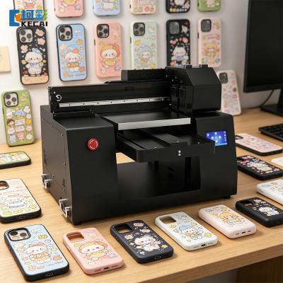 China KECAI Professional 30x40cm UV Flatbed Printer Digital Printing Machine UV Printer with XP600 CMYK+W+V for Commercial Use for sale