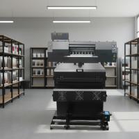 China KECAI Hot Selling 70CM Dual Heads I3200 24 Inch DTF Printer T-Shirt Film Printing Oven Shaker Machine A1 DTF Printer for sale