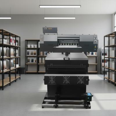 China KECAI Hot Selling 70CM Dual Heads I3200 24 Inch DTF Printer T-Shirt Film Printing Oven Shaker Machine A1 DTF Printer for sale