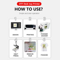 China KECAI Factory Digital Printing Machine Pet Film Heat Transfer T-Shirt Inkjet XP600 Double Printhead A3 DTF Printer for Textile for sale