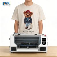 China KECAI Factory Printing Machine Size A3 Print Width 33cm PET Film T-Shirt Dtf Printer with 2*xp600 Heads Fast Speed Printer for sale