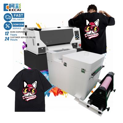 China KECAI Factory Direct Supply High Printing Resolution A3 30cm DTF Printer Double XP600 Printing Machine With Shake Powder Machine for sale