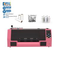 China KECAI China Manufacturer Inkjet Desktop Printer A3 30CM Printer logo Clothing Costume Product Single-head XP600 DTF Pink Printer for sale