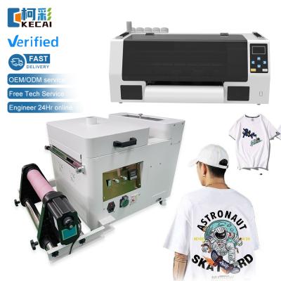 China New Arrival t Shirts Textile Digital PET Film Printing Machine DTF Printer With Powder Shaking Machine for sale