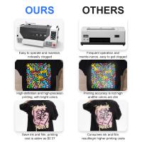 China New Arrival t Shirts Textile Digital PET Film Printing Machine DTF Printer With Powder Shaking Machine for sale
