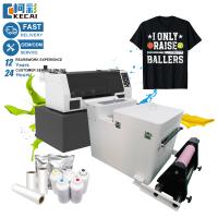China KECAI Most Fabric T-shirt PET Film Printing A3 30CM XP600 Single-head Inkjet DTF Printer Shake Powder Machine Heat Press Machine for sale