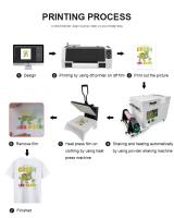 China KECAI A3 DTF Printer Small DTF 30cm Easy-to-Operate Multicolor Desktop Thermal Transfer T-Shirt Dtf Printing Machine for sale
