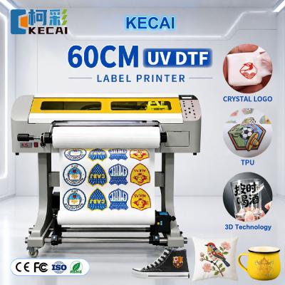 China KECAI 60cm Roll to Roll TPU Film Printing Machine Large Format Home Label Sticker Printer Dual DX7 Head UV DTF Printer for sale
