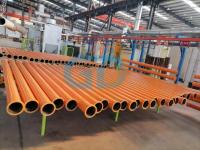 China 0161071C3000 Concrete Pump Reducer Pipe 20Mn Red Concrete Pump Tube for sale