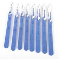 China Sterile Disposable Surgical Blade Disposable Sheath Guarded Scalpel for sale