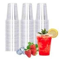 China Custom Printed Disposable Plastic Cup 2oz 4oz 6oz 8oz Compostable Clear Cups for sale