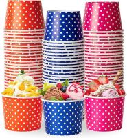 China 4oz-32oz Ice Cream Paper Cup Microwave Safe Leakproof With Customized Size for sale