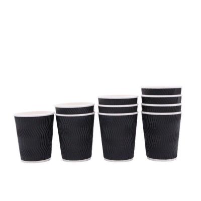 China 12 Oz Customized Printed Paper Coffee Cups Durable With Lids for sale