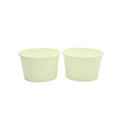China Customized Ice Cream Sundae Paper Cups Durable With Platisc Dome Lid for sale
