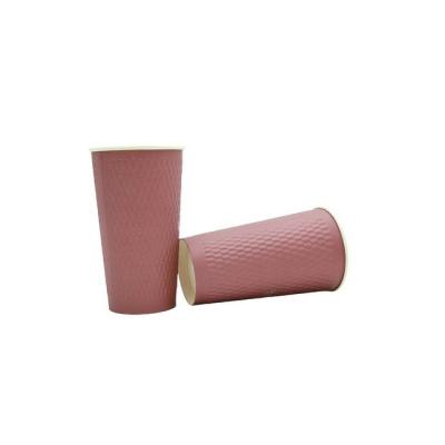 China Double Wall Disposable Hot Cups Insulated To Go Bubble Coffee Cup Hot Drinking Cups for sale