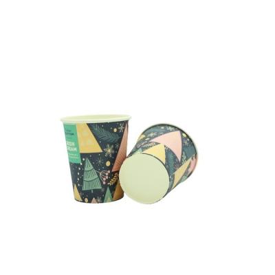 China Durable Thickened 16 Oz Paper Cups Christmas Disposable Coffee Cups For Tea for sale