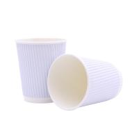 China Customized Insulated 8oz Paper Cups Takeaway Coffee Cups For Cold Hot Drinks for sale