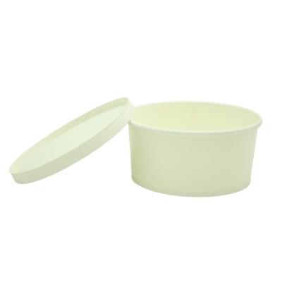 China White Kraft Paper Food Bowls Disposable Snack Bowls Customized Size for sale