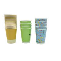 China Biodegradable Eco Friendly Disposable Coffee Cups Printed Paper Cups With PLA Lined for sale