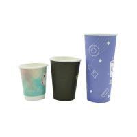 China Kraft Custom Paper Coffee Cups Recyclable For Party Picnic Travel for sale