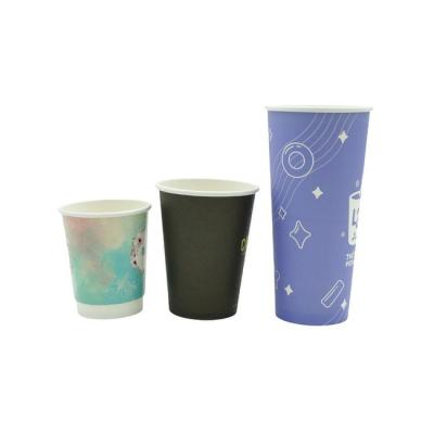 China Kraft Custom Paper Coffee Cups Recyclable For Party Picnic Travel for sale