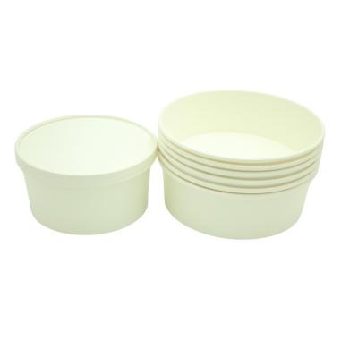 China 65OZ 2000ml Disposable Bowls For Hot Food Compostable Paper Bowls for sale