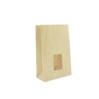 China Eco Friendly Disposable Bread Bags Paper Baguette Bread Bags With Window for sale