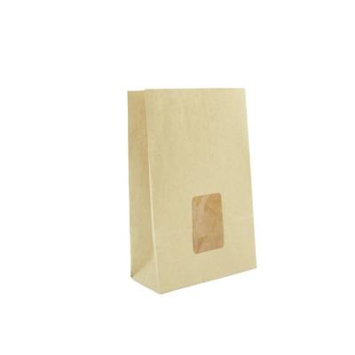 China Eco Friendly Disposable Bread Bags Paper Baguette Bread Bags With Window for sale