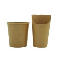 China Brown Biodegradable Soup Cups 12 Oz Paper Food Container For Christmas Thanksgiving for sale