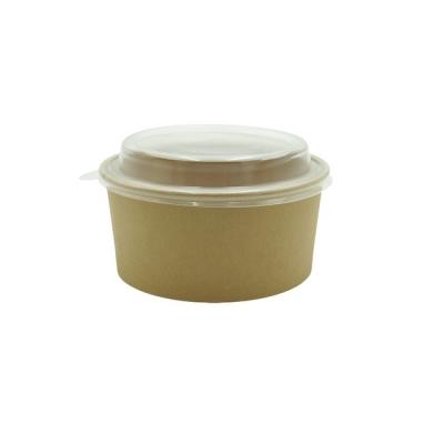 China Customized Round Paper Soup Bowls With Lids Eco Friendly Disposable Bowls for sale