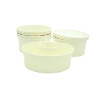 China 16oz 500ml Paper Soup Cup Food Grade Material PE Coated With Lids for sale