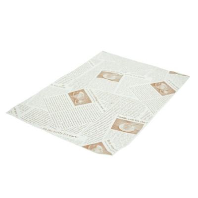 China Classic Food Grade Printed Sandwich Paper Newsprint Deli Paper for sale