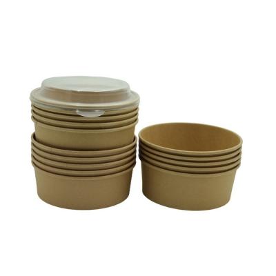 China Hot Soup Bowls Bulk Large Salads Bowls, Large Paper Bowls Leak Proof Disposable Heavy Duty Paper Bowls for Ice Cream, Hot Soup, Salad, Dessert, Cereals, Food for sale