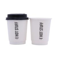 China 12 oz Disposable Paper Coffee Cups White Hot to Go Cups for Hot Coffee Hot Liquid Chocolate Juice Hot Beverage Drinkings for sale