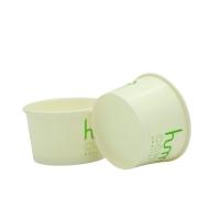 China 10oz Disposable Dessert Bowls for Sundae Frozen Yogurt Soup Lids Not Included Paper Snack Containers for sale