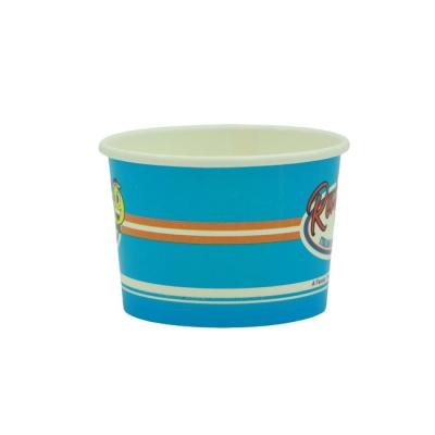 China Disposable Dessert Paper Bowls 8 Ounce for Hot or Cold Food Sundae Frozen Yogurt Soup for sale