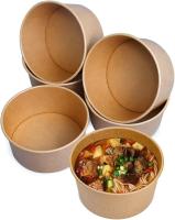 China 1100ML 35OZ Large Paper Bowls Disposable Salad Bowls Party Supplies for Hot Cold Food Soup for sale
