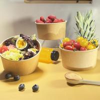 China 1100ML 35OZ Large Paper Bowls Disposable Salad Bowls Party Supplies for Hot Cold Food Soup for sale